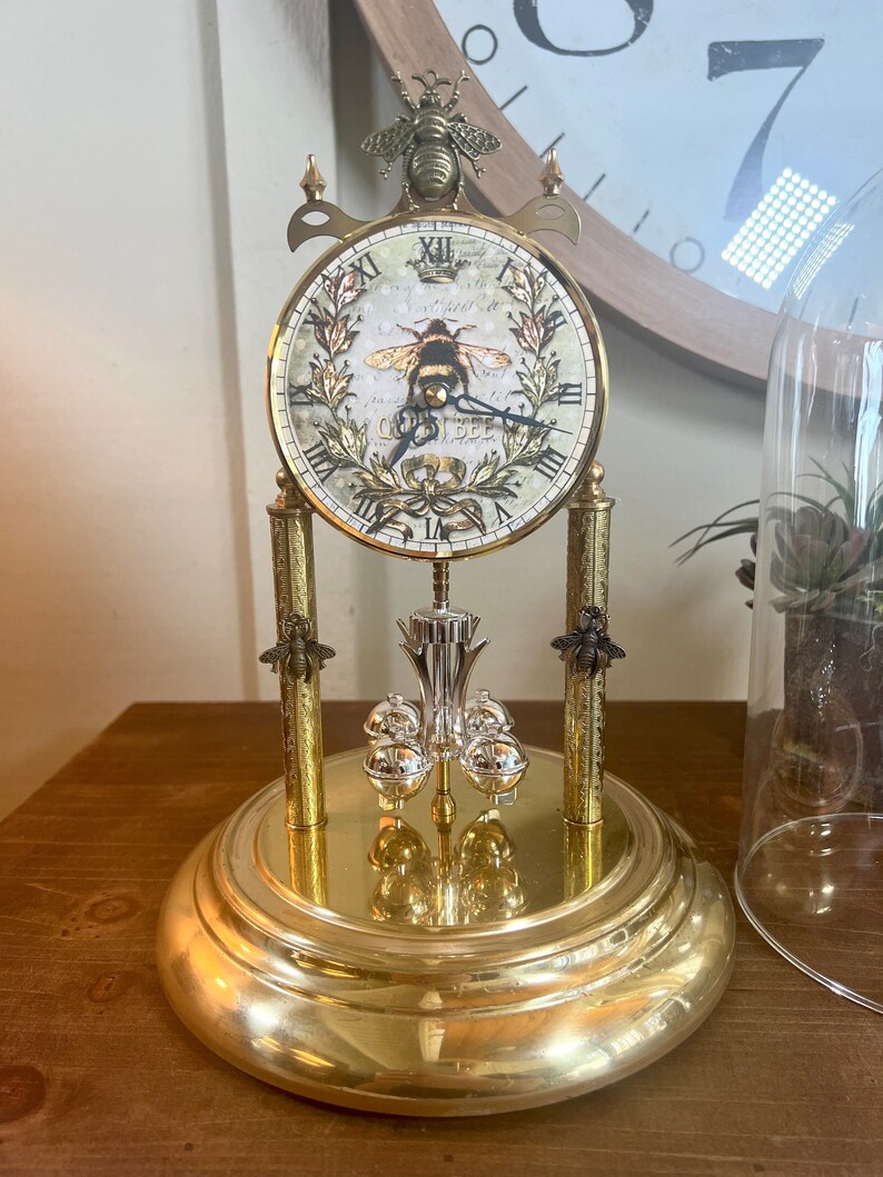 Vintage Queen Bee Bumble Bee Anniversary Clock Large 12 - Etsy