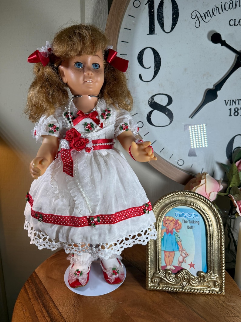 Vintage, Mattel, 20", CHATTY CATHY DOLL, Brunette, 1962, W/pullstring ...