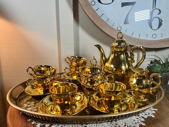 Antique Gold Tea Set