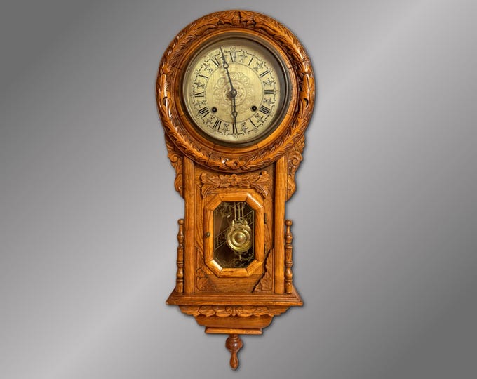 Vintage, Remake, Angio-american 1850's Style Refulator Wall Clock ...