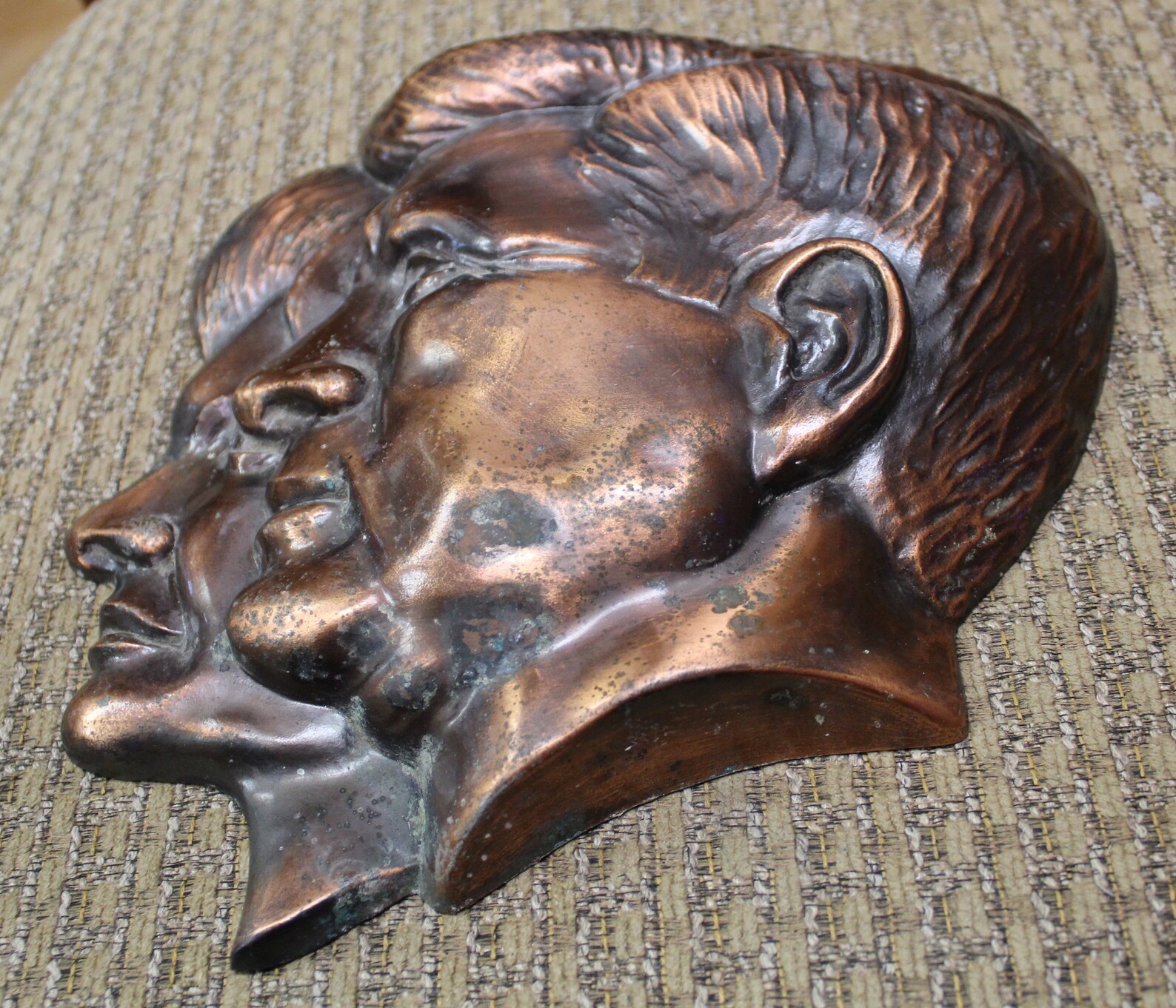 JFK Bronze Jackie & John Kennedy Heads President John - Etsy Canada