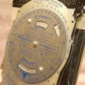 Felsenthal MICRO Dalton Mark 1 Dial-a-con E6-B Fight Computer,+ Inst ...