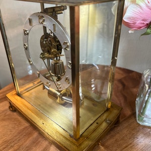 Vintage, KUNDO, Electromagnetic, Pendulum, Carriage, MANTLE CLOCK, Perpetual Motion Style, 9 ...