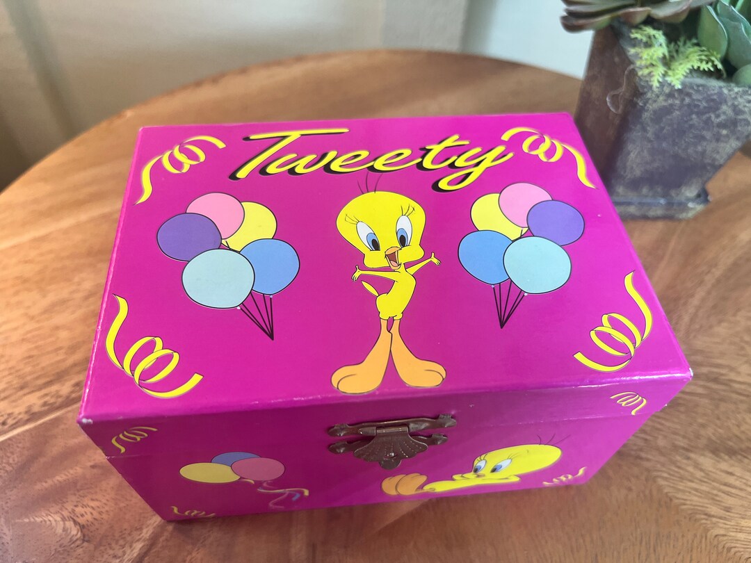 Vintage Childrens Tweety Bird, Musical, Jewelry Box, With Tweety Bird ...