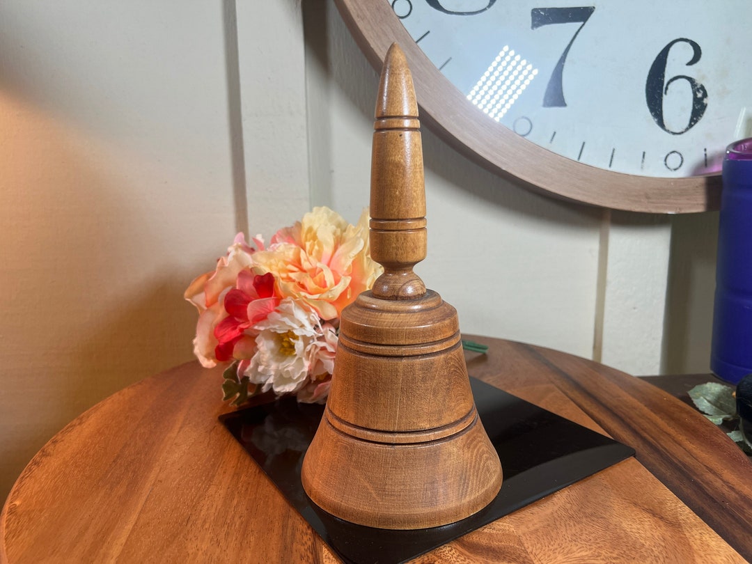 Vintage, Eldelweiss,wood Bell, Music Box, Bell Music Box, Musical, Hand ...