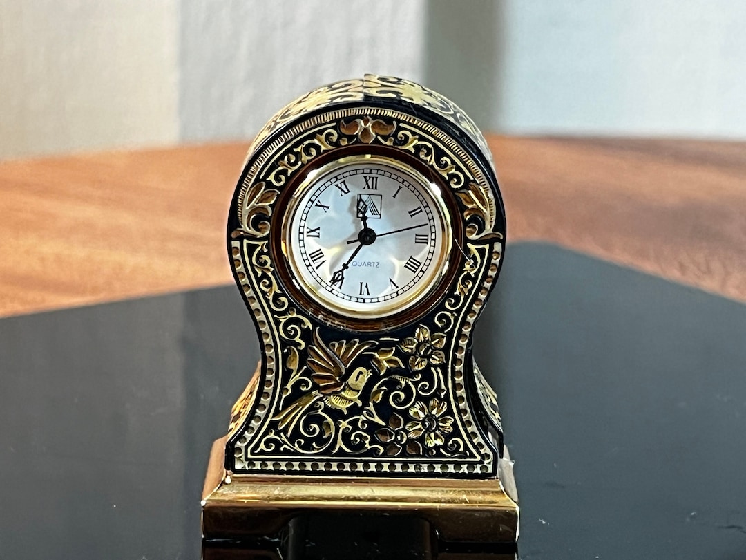 Miniature Carriage Clock Anframa Quartz Toledo Spain in - Etsy