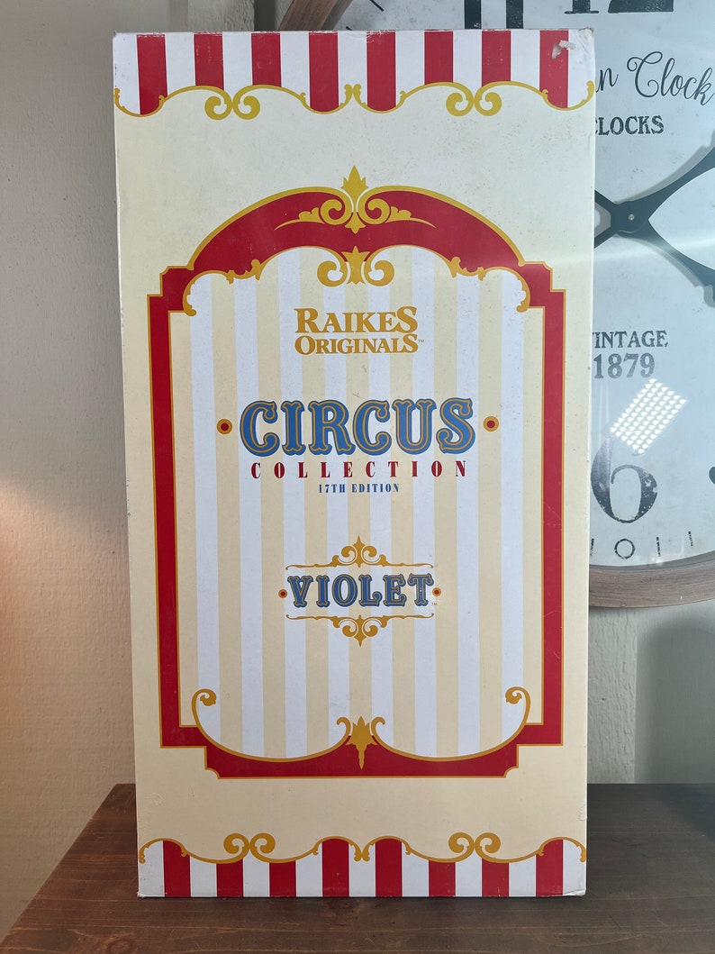 Raikes Original Circus Collection Wood Face Bear Violet the - Etsy