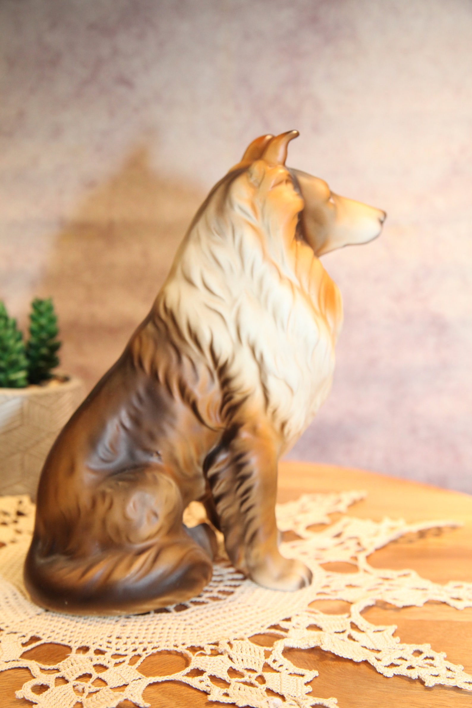Vintage NORCREST Porcelain Bisque Collie Border Collie - Etsy