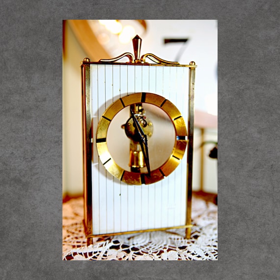 Vintage Elgin German Electro Magnetic Mantel Clock 7.5 Inch - Etsy