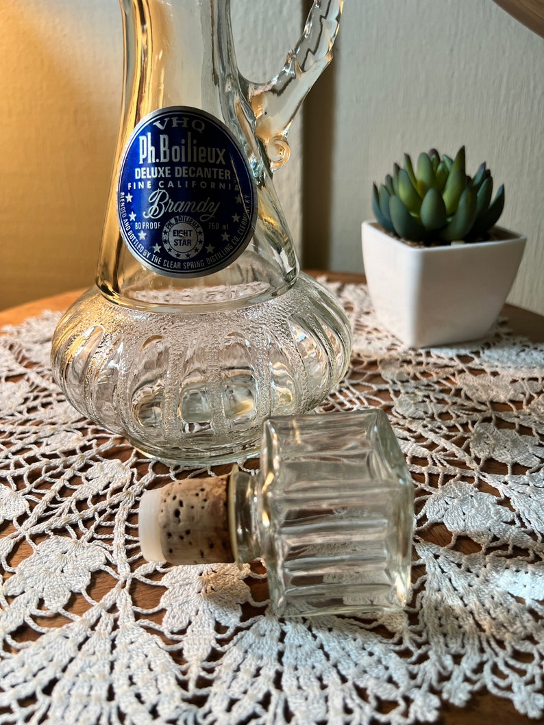 1973 Ph. Boilieux Brandy Clear Liquor Bottle Decanter - Etsy