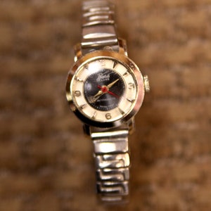 Vintage Basis Deluxe Anti Magnet Stretch Band Wrist Watch, Swiss Made ...