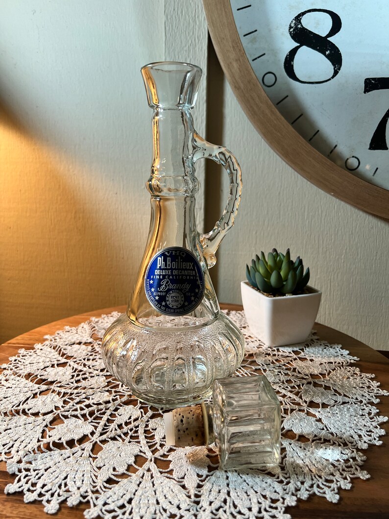 1973 Ph. Boilieux Brandy Clear Liquor Bottle Decanter - Etsy