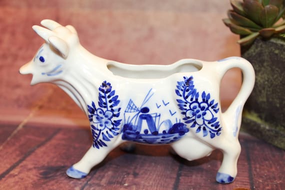 Cow Creamer Delft Windmill Bell