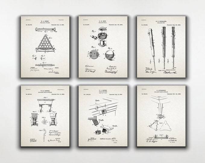 Minimalist Billiard Line Art, Digital Download, Pool Table Print ...