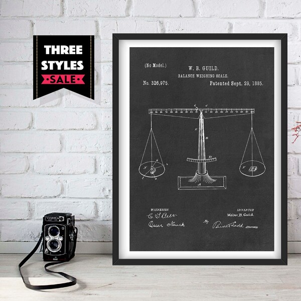 Justice Scale Poster - Etsy