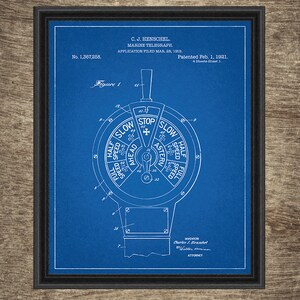 Nautical Set of 4 Blueprints, Sailing Boat Blueprint, Life Raft ...