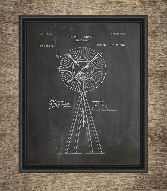 Windmill Set of 6 Posters Farmhouse Decor Windmill Wall - Etsy