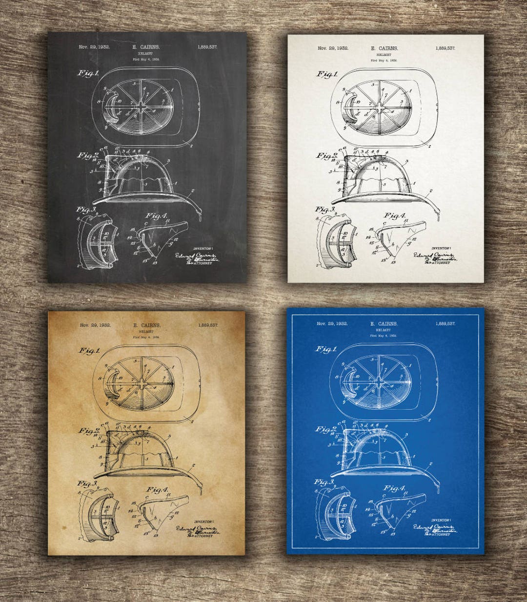 Firefighter Helmet Poster, Fireman Decor, Fireman Wall Decor, Fire ...