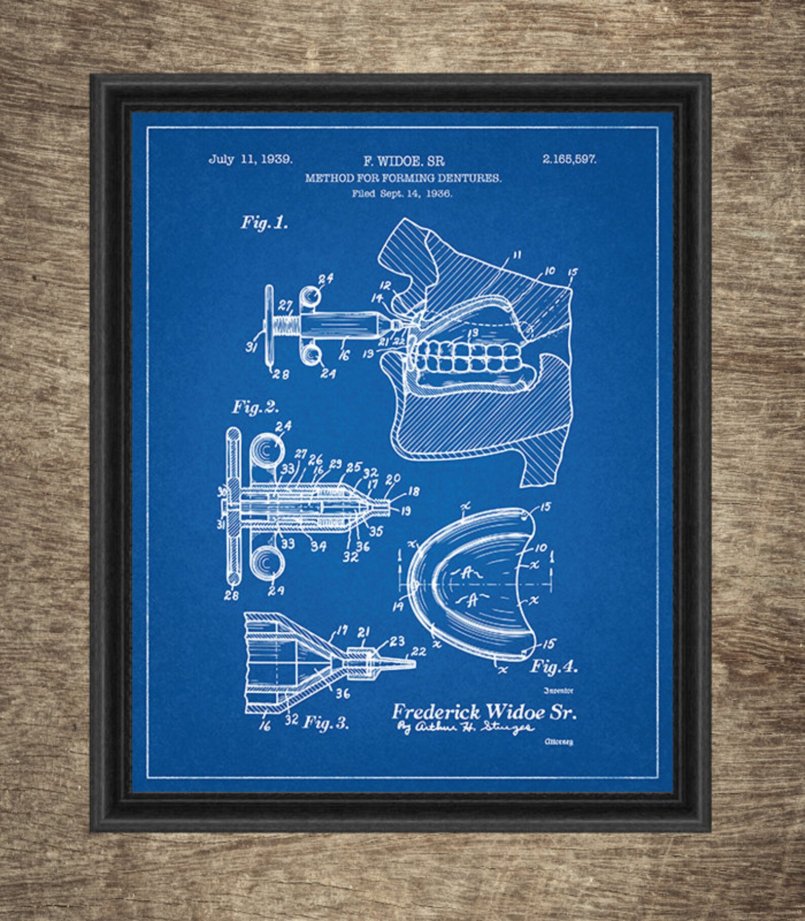 Dentist Blueprint Dental Blueprint Blueprint Decor Medical - Etsy