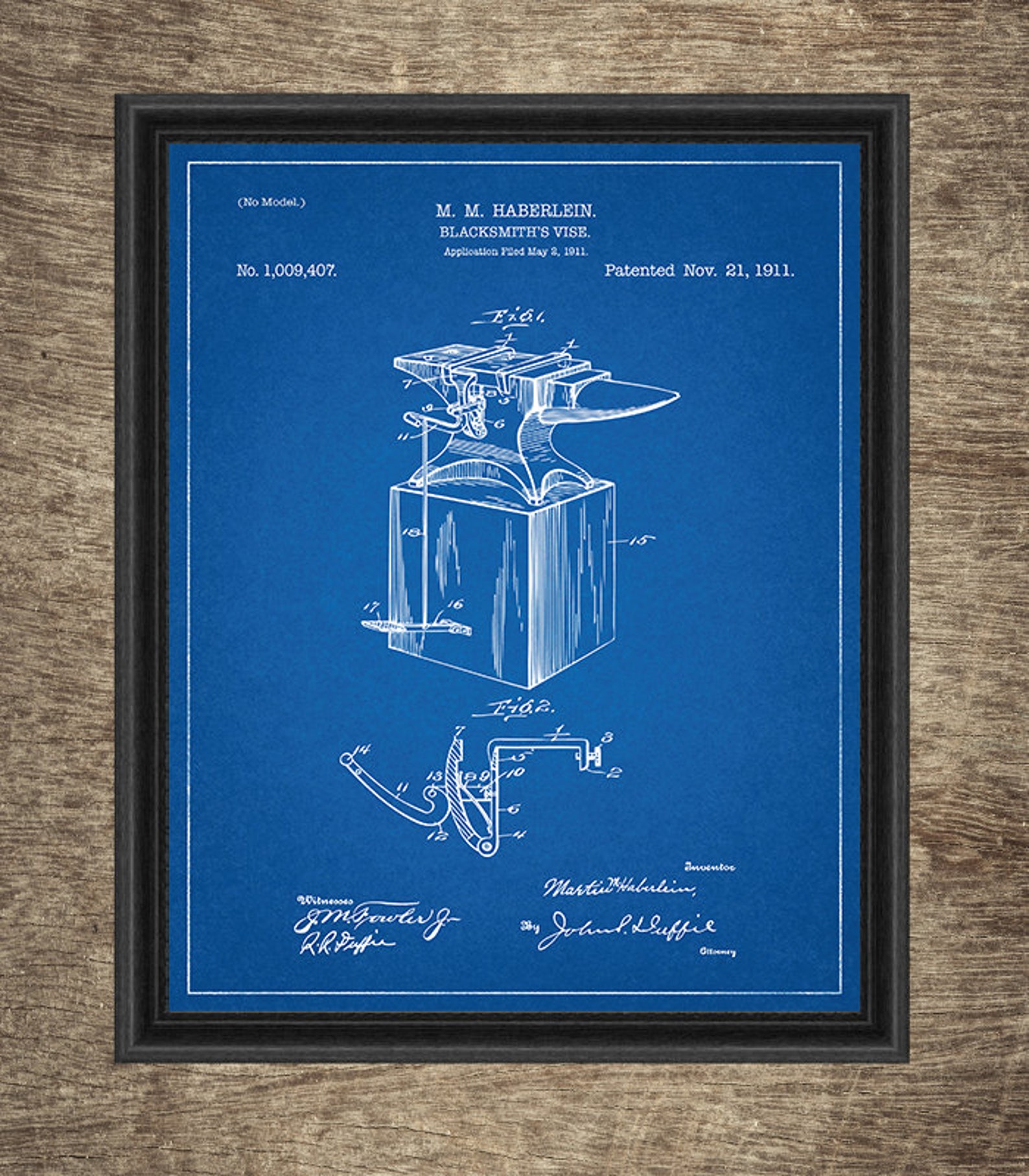 Blacksmith Blueprint Blacksmith Set of 6 Prints Metal - Etsy