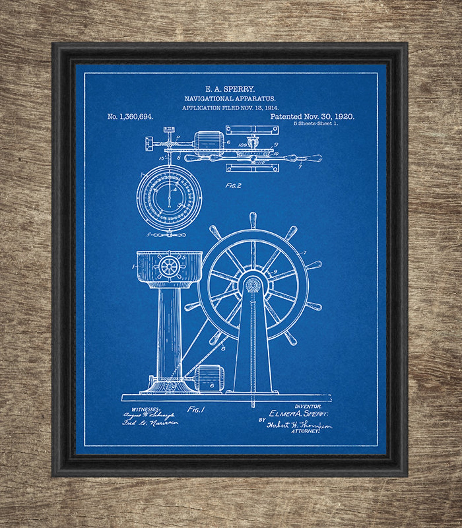 Nautical Set of 4 Blueprints Sailing Boat Blueprint Life | Etsy
