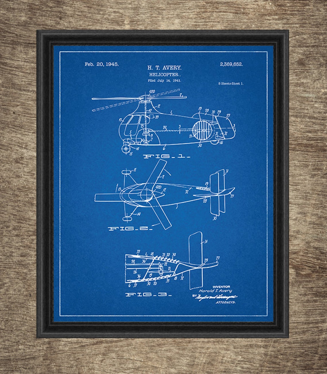Helicopter Set of 6 Blueprints Aviation Blueprint Aircraft | Etsy