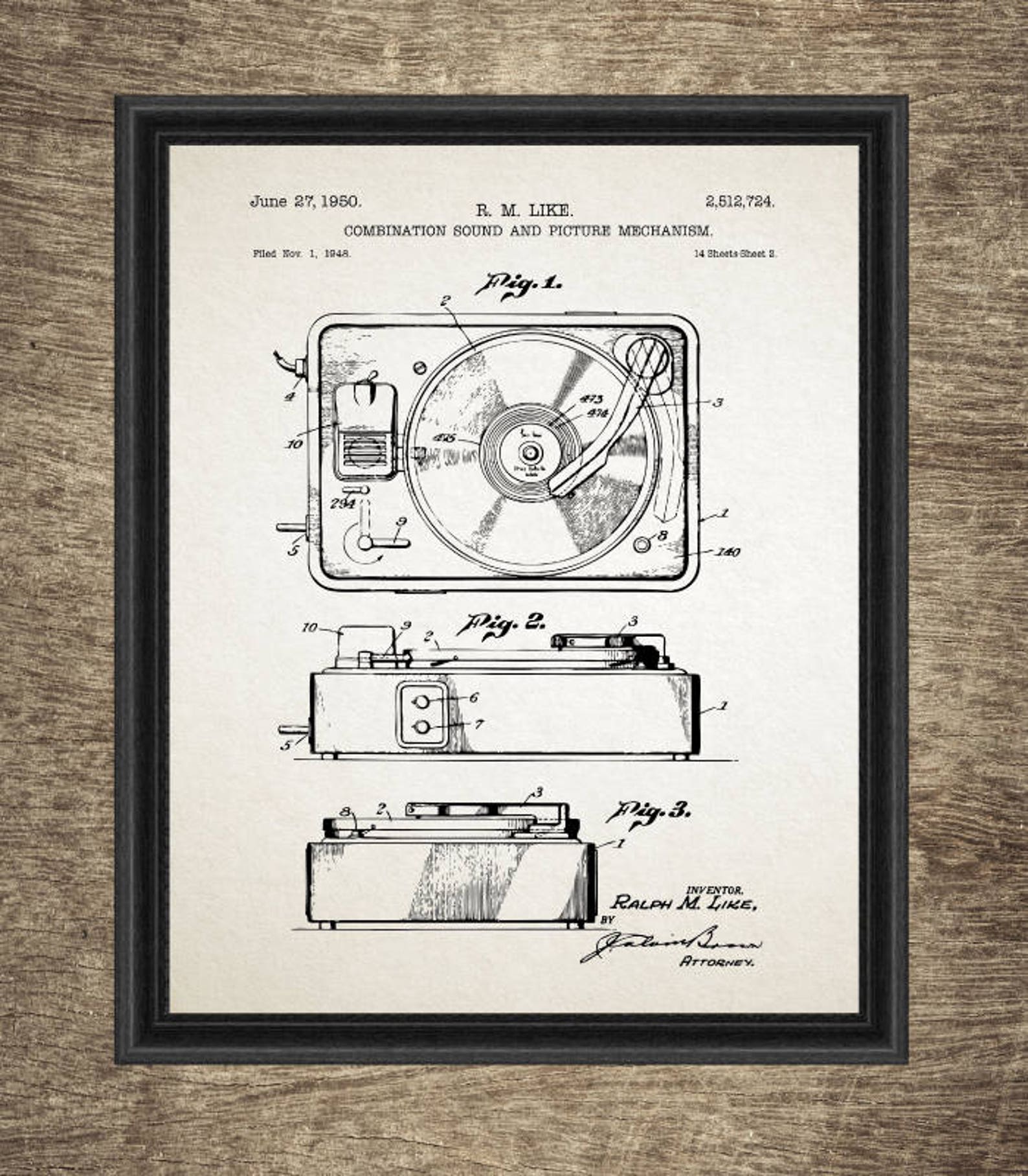 Dj Print Set of 4 Patents DJ Print Posters Dj Gift Dj Wall - Etsy