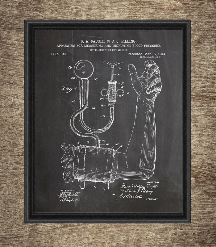 Medical Inventions Set of 6 Prints Stethoscope Patent Blood | Etsy
