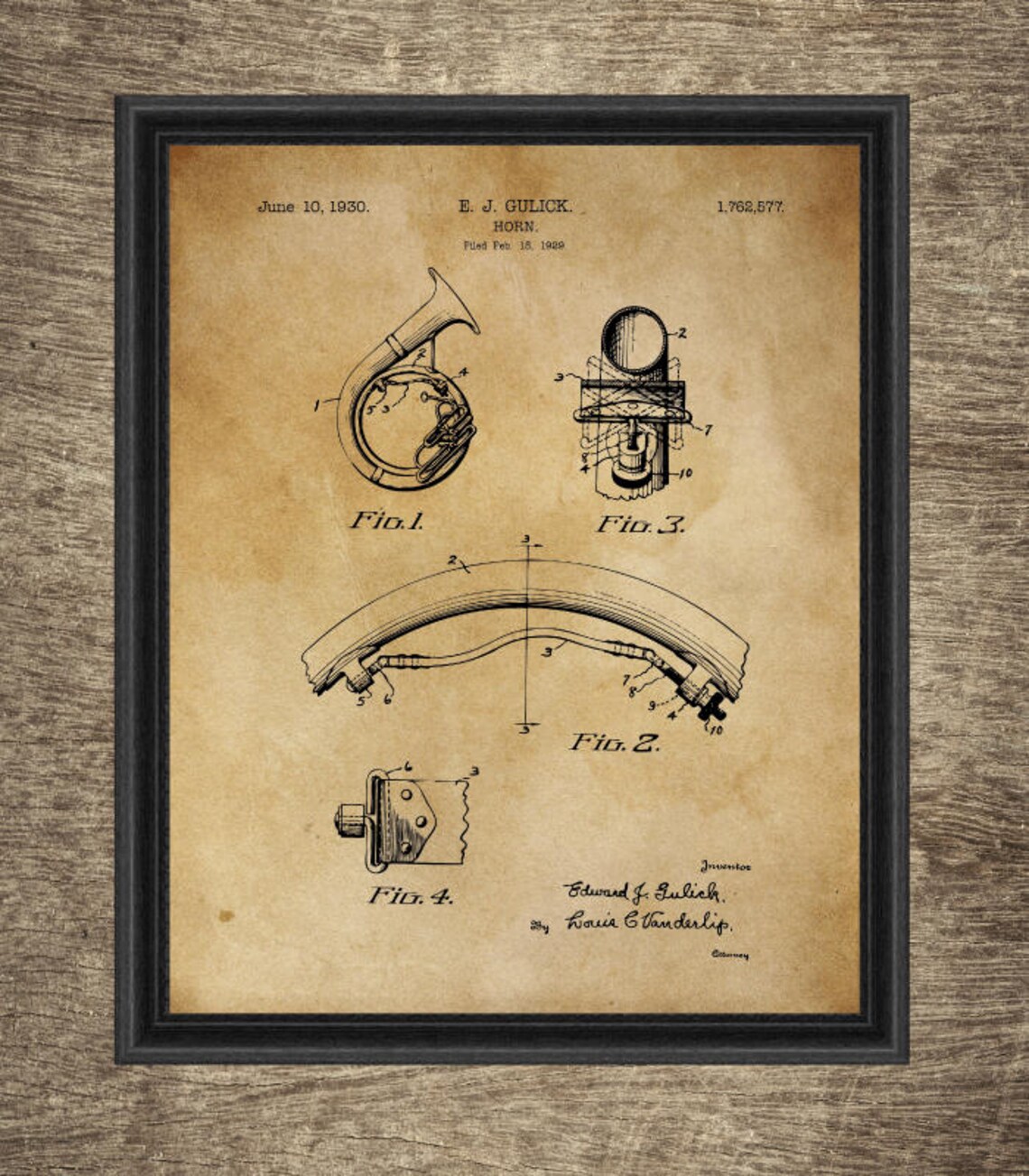 Orchestral Instruments Patents Set of 6 Prints Trombone | Etsy