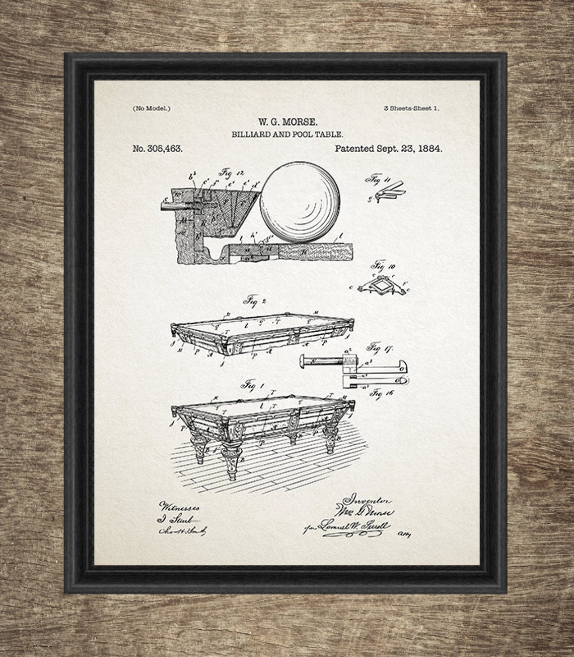 Pool Table Wall Art Billiards Room Decor Pool Poster Decor | Etsy