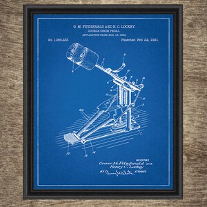 Drum Blueprint Set, Drum Blueprint, Music Blueprint, Drummer Art ...