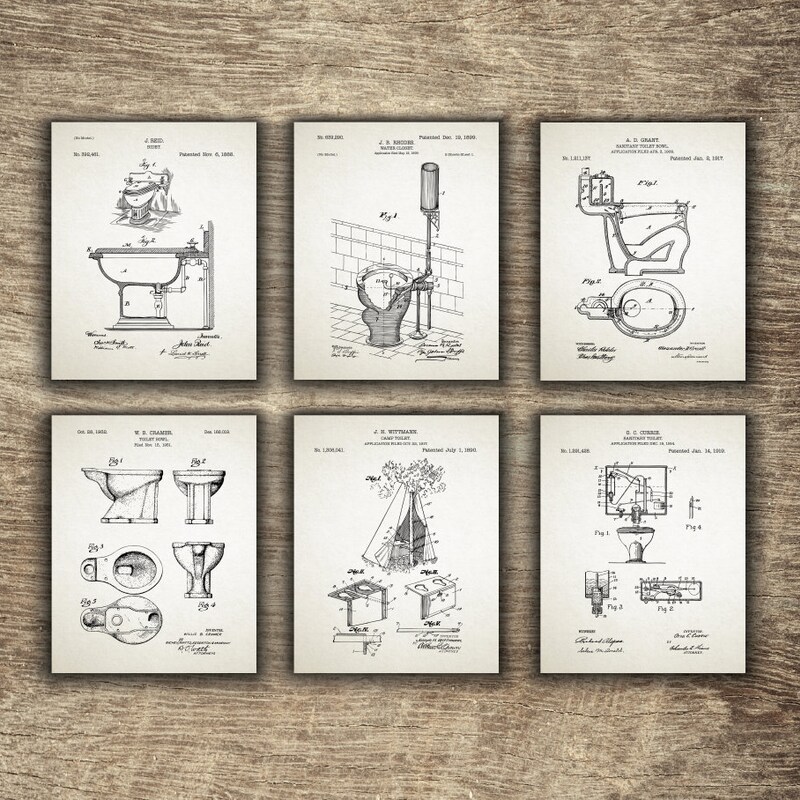 Bathroom Poster - Etsy