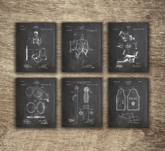 Police Wall Decor Police Equipment Art Police Baton Police | Etsy