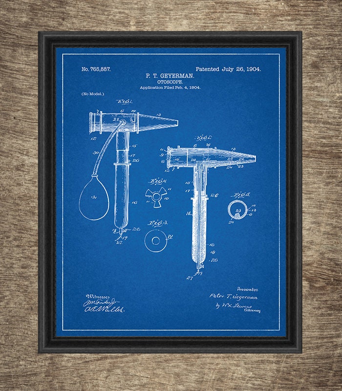 Otolaryngologist Set of 6 Blueprints Auriscope Medical | Etsy