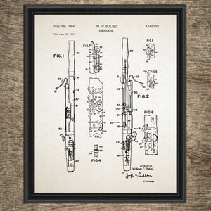 Bassoon Musical Instrument | Musical Wall Decor | Music Instrument ...