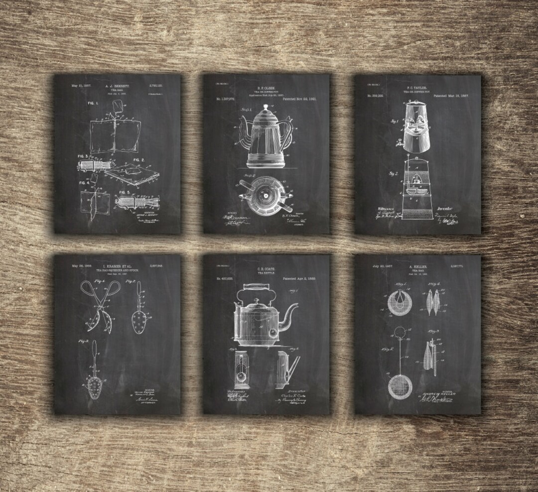 Kitchen Wall Decor, Tea Kettle Poster, Tea Wall Decor, Tea Room Decor ...