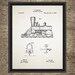Locomotive Illustration, Locomotive Wall Decor, Locomotive Patent Print ...