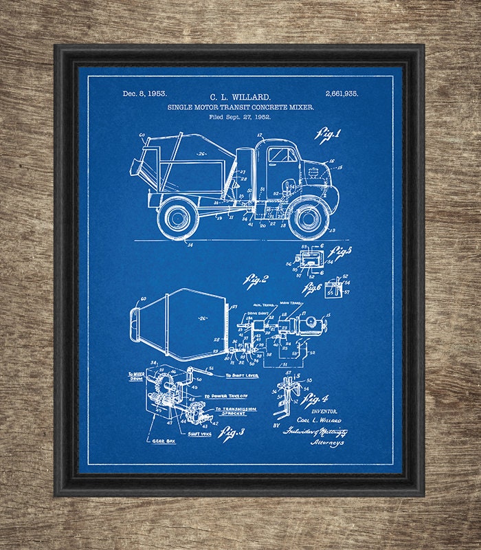 Excavator Blueprint Bulldozer Blueprint Earth Moving | Etsy