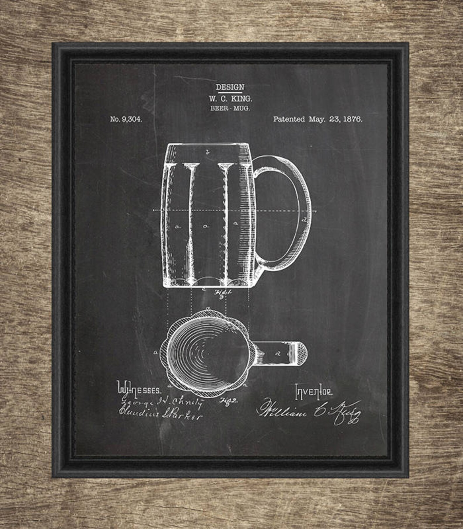 Beer Patent Set of 6 Prints Beer Poster Beer Printable Art | Etsy