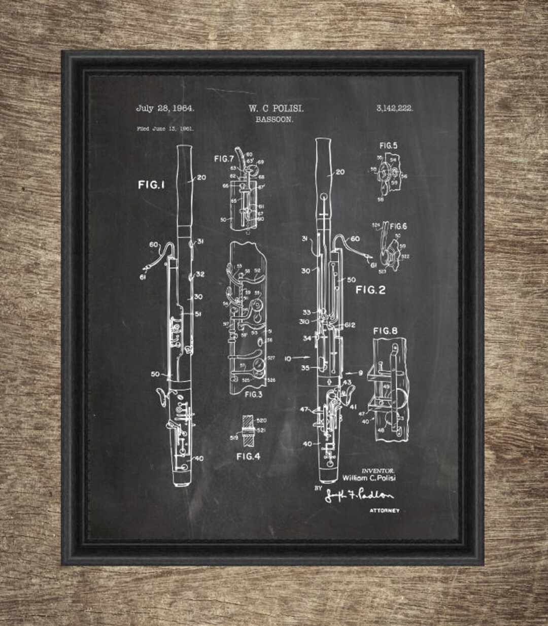 Bassoon Musical Instrument | Musical Wall Decor | Music Instrument ...
