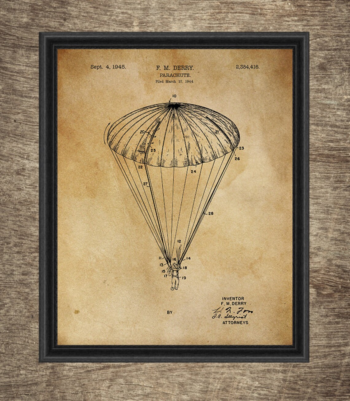 Parachute Wall Decor Sky Jumper Poster Skydiver Printable | Etsy