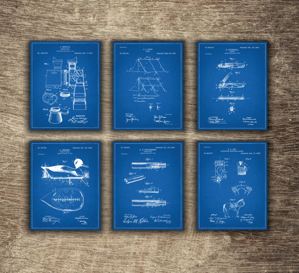 Hunting Art Blueprint Duck Hunting Gift Duck Call Duck - Etsy