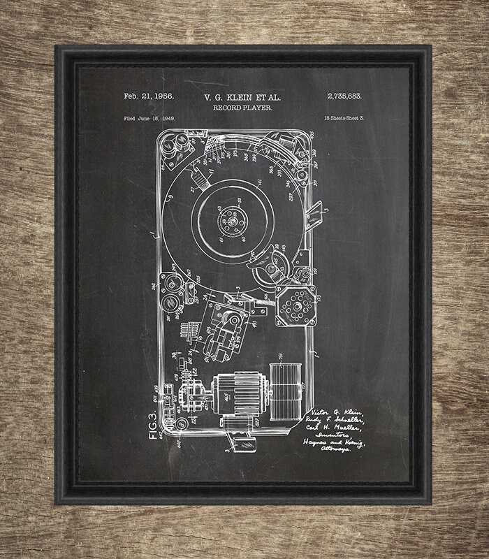 DJ Turntable Set of 6 Posters Record Player Poster Turntable | Etsy