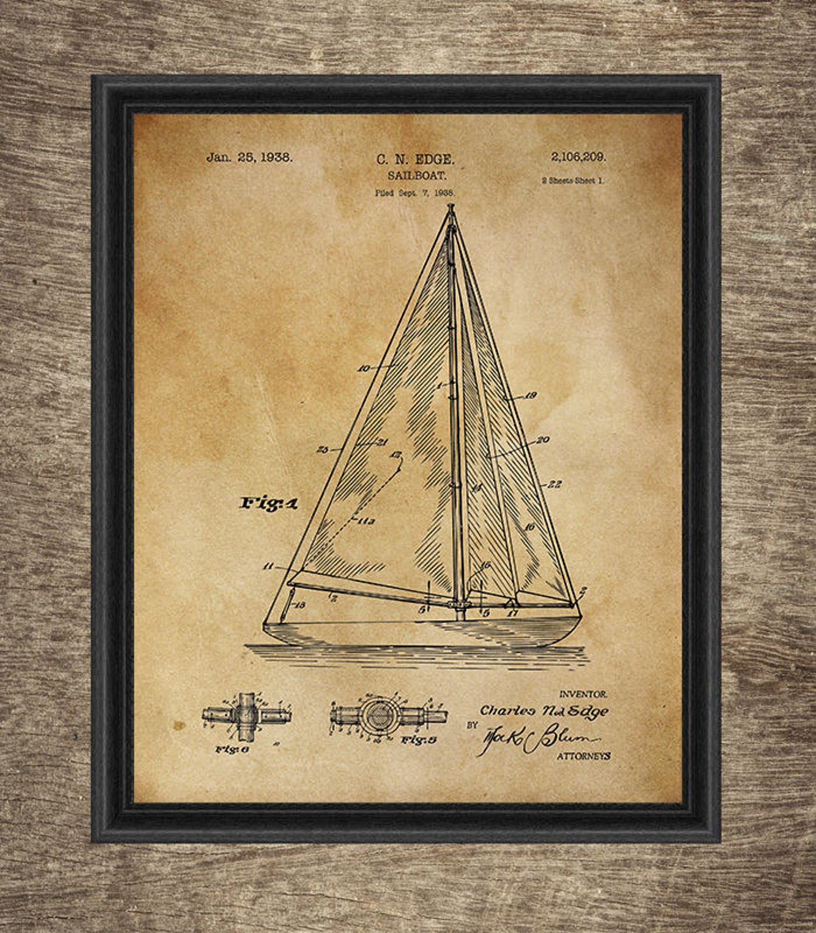 Vintage Nautical Decor Nautical Printable Sailing Printable - Etsy