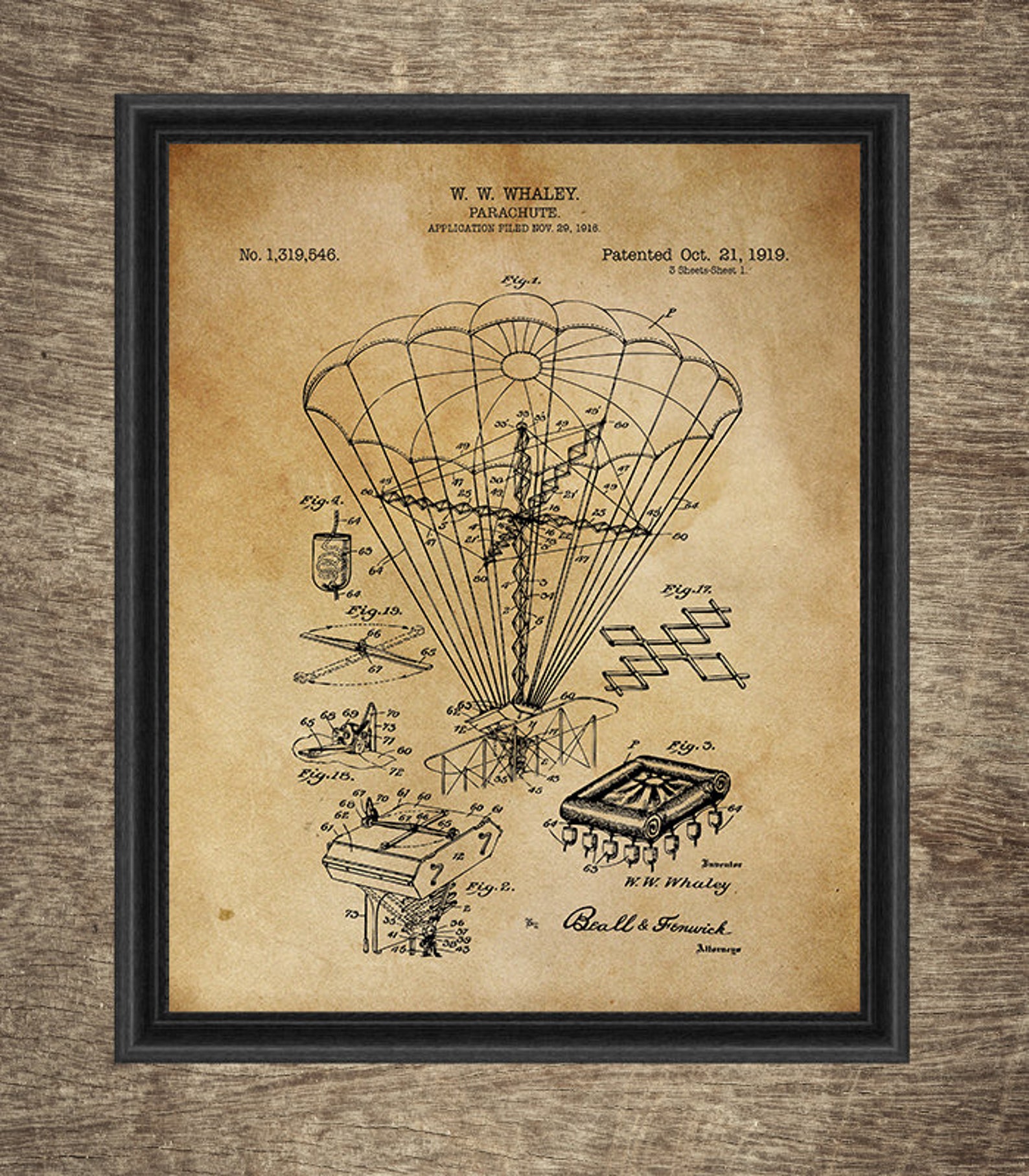 Parachute Wall Decor Sky Jumper Poster Skydiver Printable | Etsy