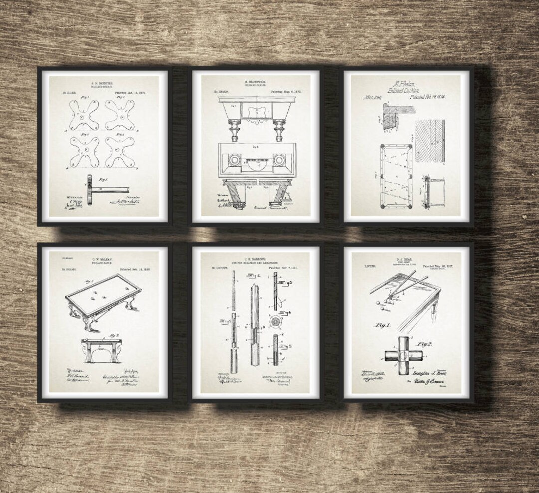 Billiards Art Print | Pool Table Print | Pool Table Poster | Billiards ...