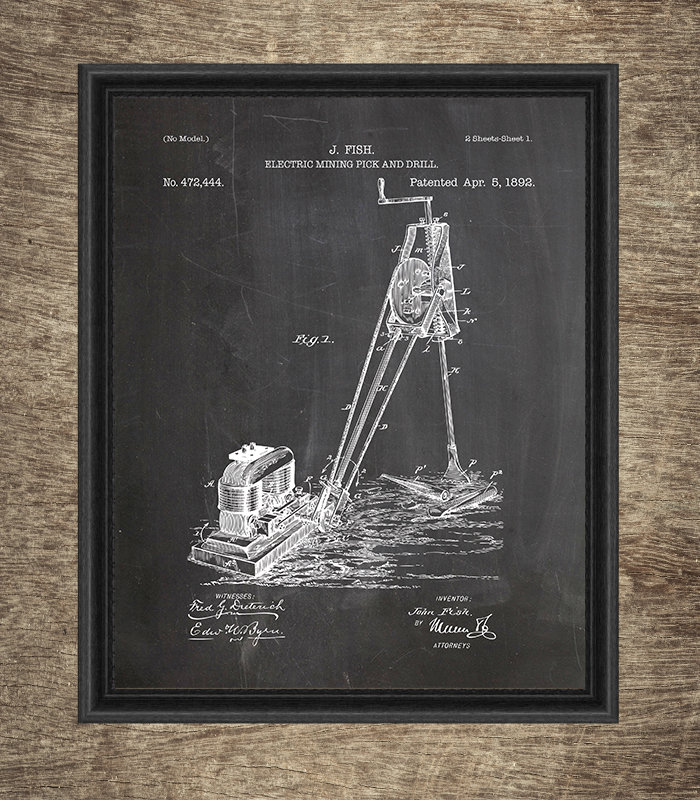 MIning Set of 6 Prints Mining Wall Decor Mining Pick Mining | Etsy