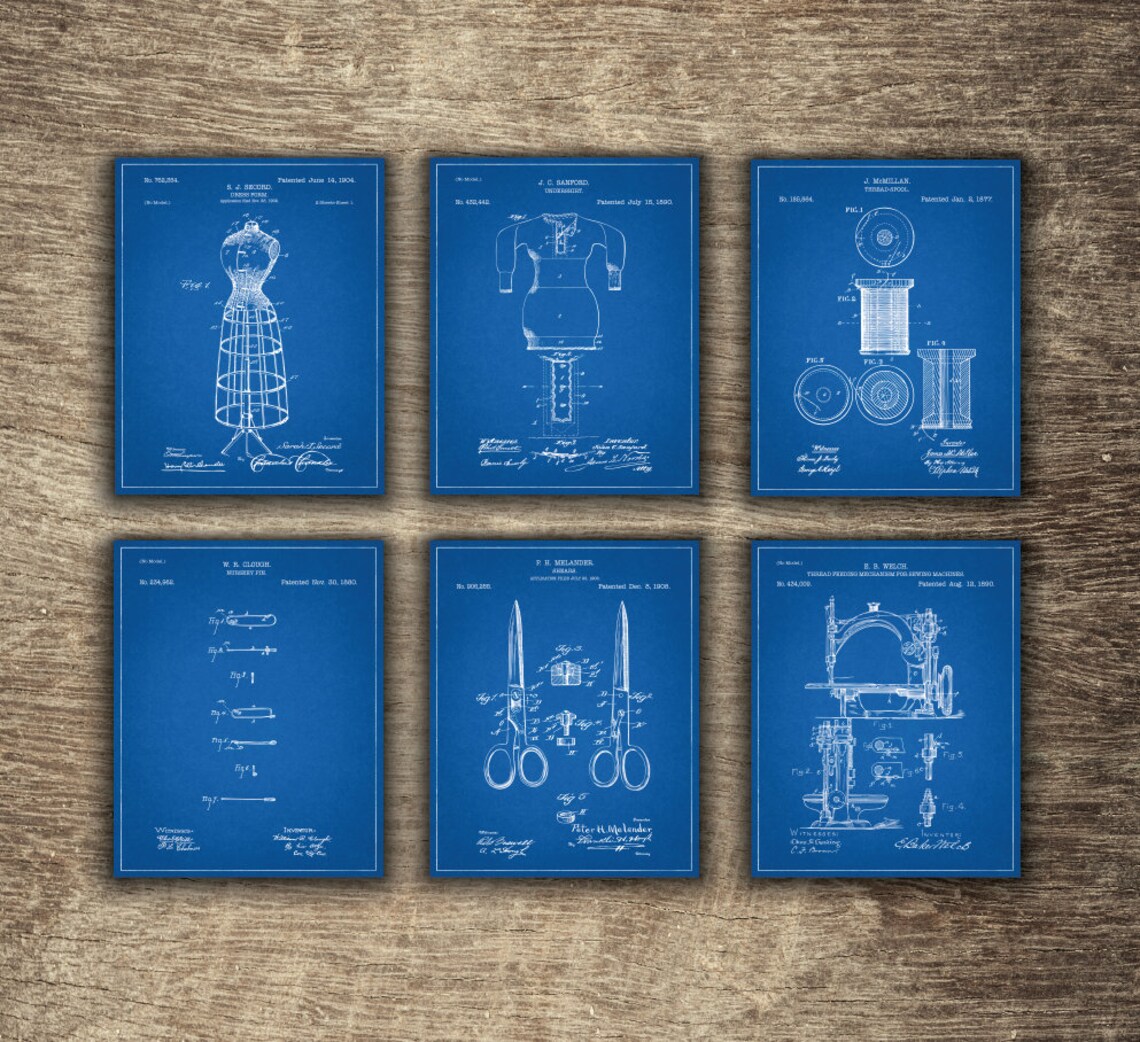 Apparel Decor Fashion Blueprint Dress Form Blueprint Sewing | Etsy