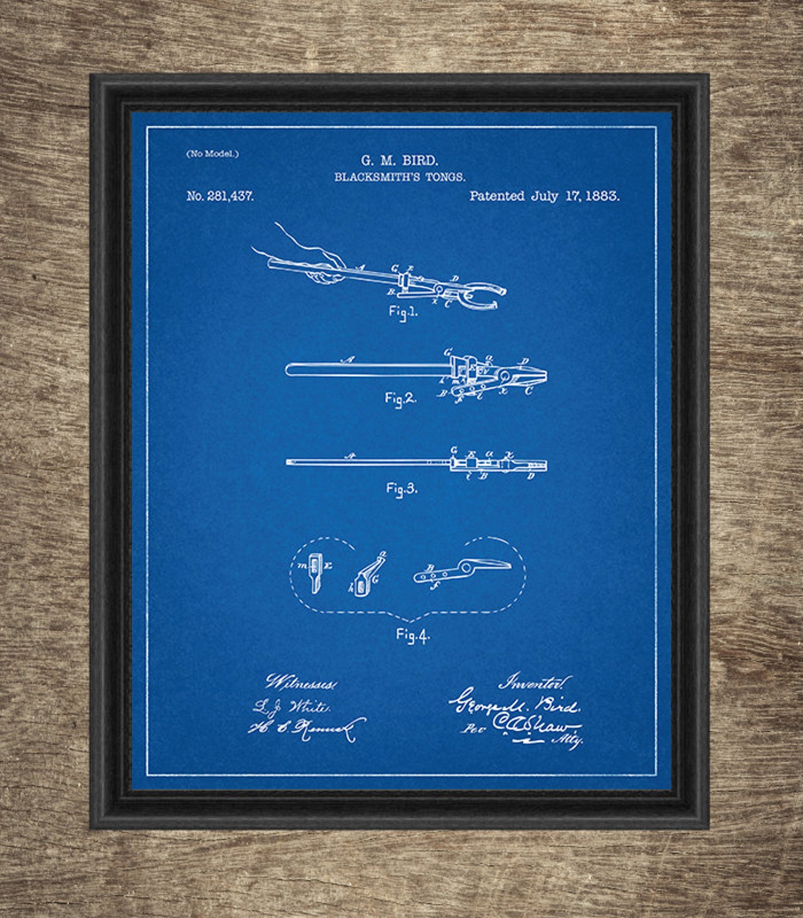 Blacksmith Blueprint Blacksmith Set of 6 Prints Metal - Etsy