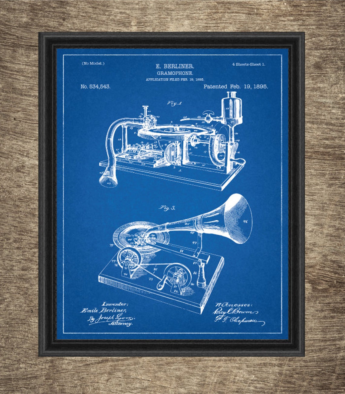 Sound Recording Blueprint Set of 4 Prints Musician Blueprint | Etsy